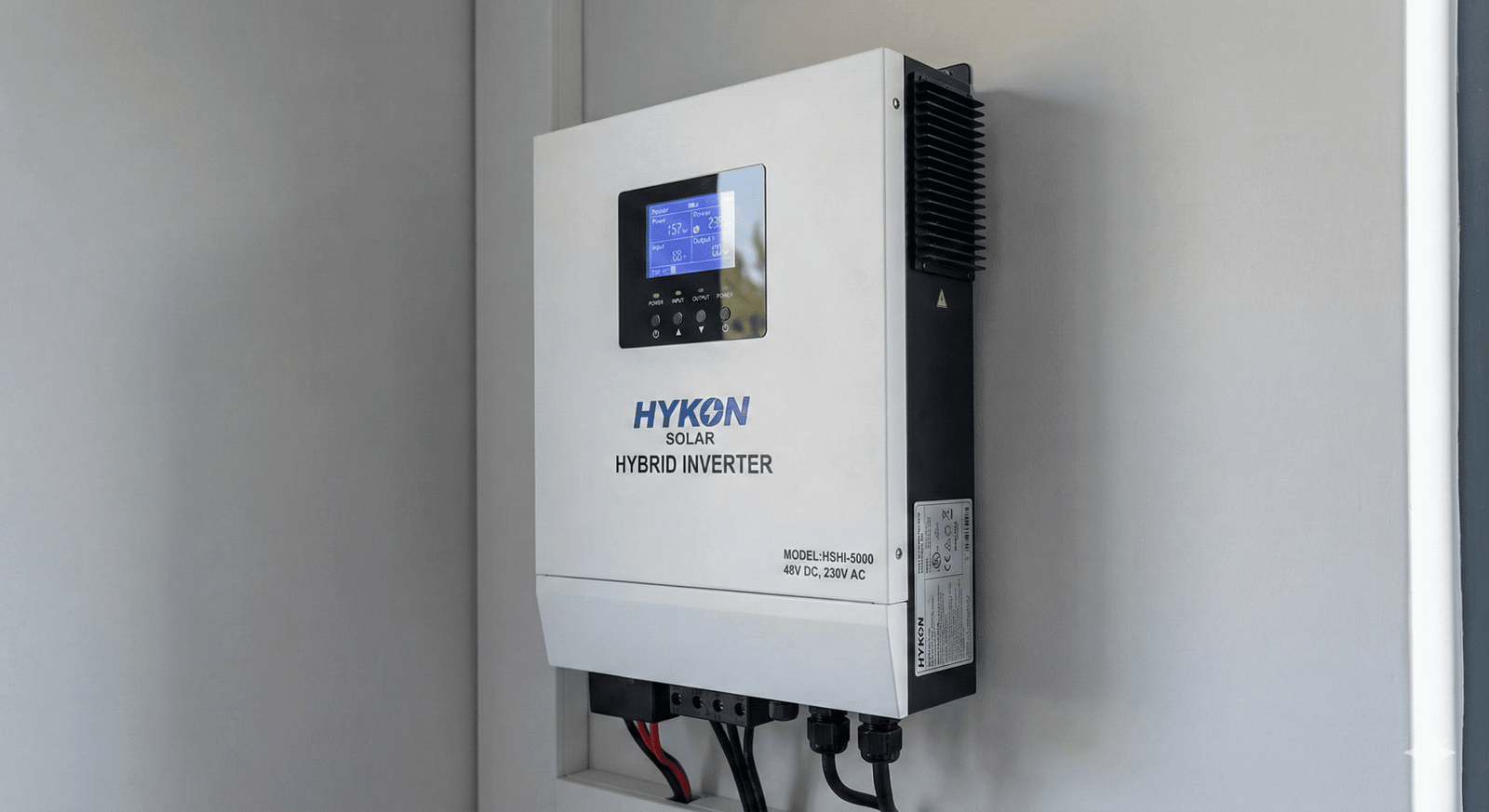 HYKON SOLAR HYBRID INVERTER – 9KW, 48V DC, 1 PHASE | Pai Power Solutions